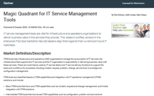 2020 Gartner Magic Quadrant for ITSM Tools - Корпоративные ...